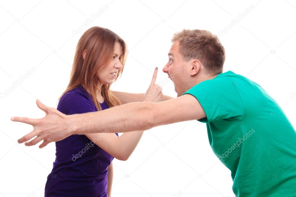 Boyfriend and girlfriend arguing — Stock Photo © MichalLudwiczak #58920891