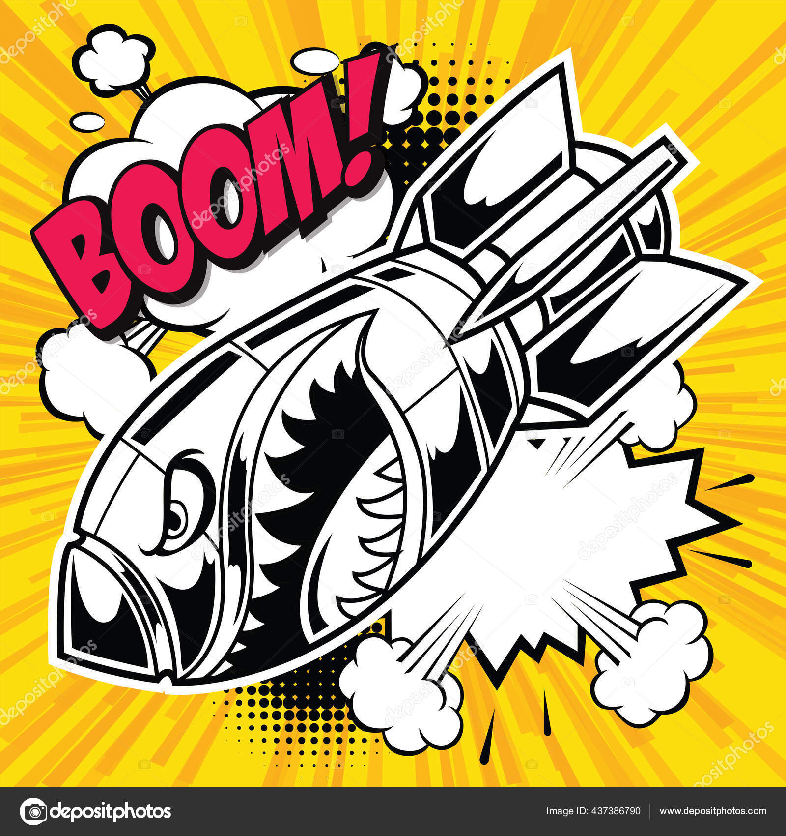 Air Bomb Flying Tiger Shark Mouth Sticker Vinyl Camo Vector Stock ...