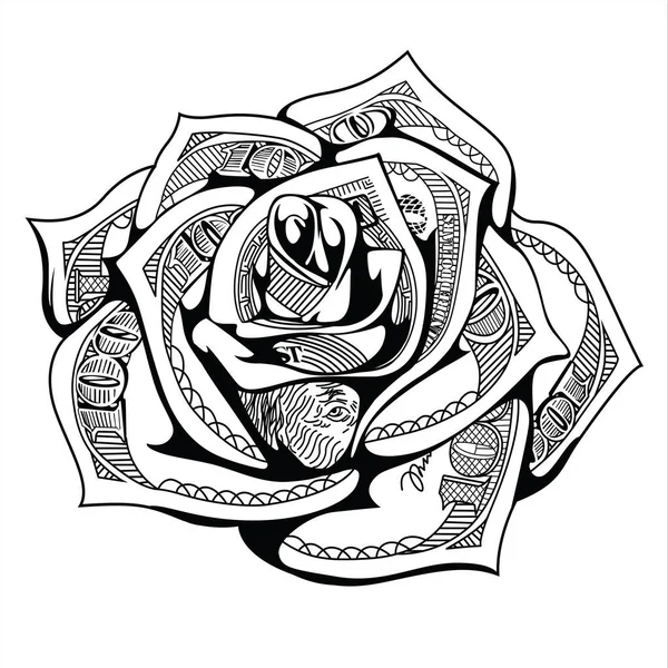 Money Rose Drawing