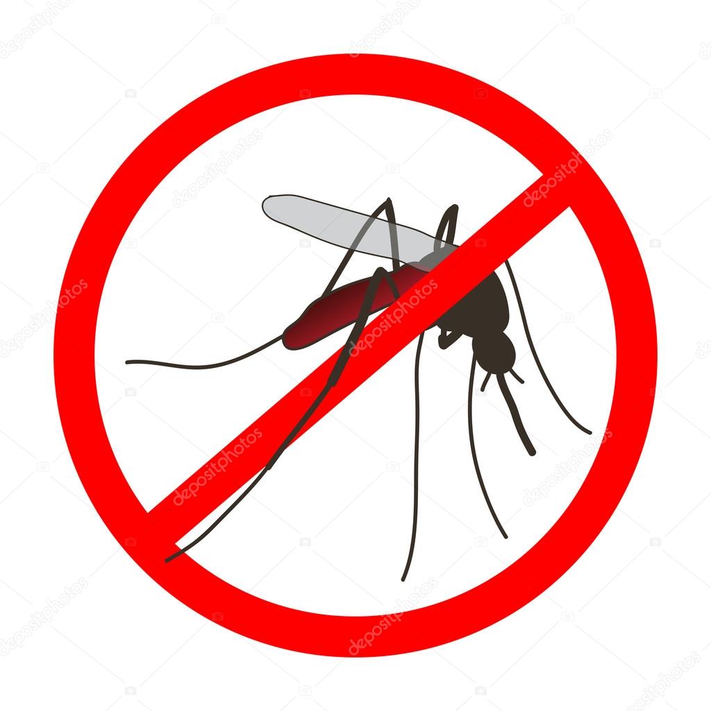 Anti mosquito sign with a realistic mosquito. Stock Vector Image by ...
