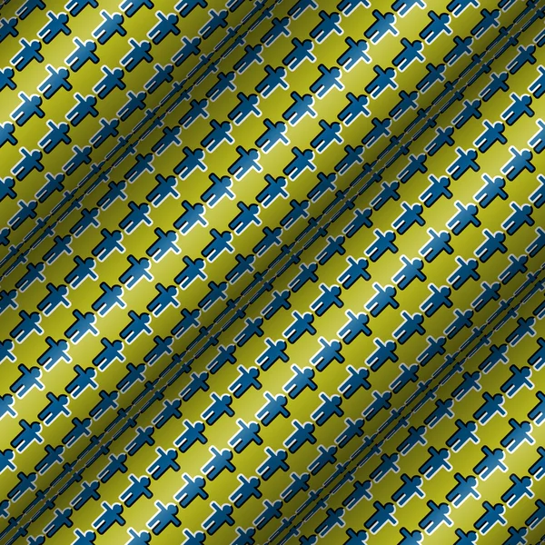 Rotating Rollers Dancing People, Optical Illusion, Vector Seamless ...