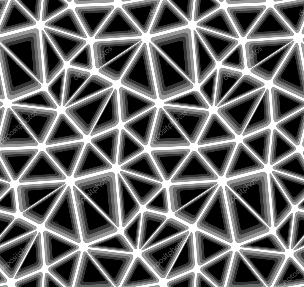 Triangular Geometric Mosaics, Vector Seamless Background Pattern Stock Vector Image by ...