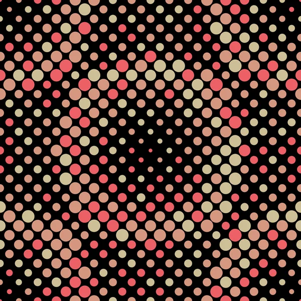 Halftone Rhombus Tiles, Retro Colors, Vector Seamless Pattern Stock ...