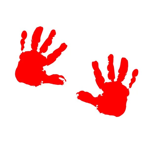 Отпечаток детской ладошки imágenes de stock de arte vectorial ...