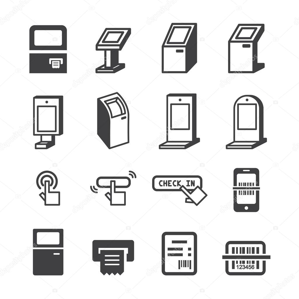 키오스크 아이콘 set.vector eps10 — 스톡 사진 © jacartoon #105321452