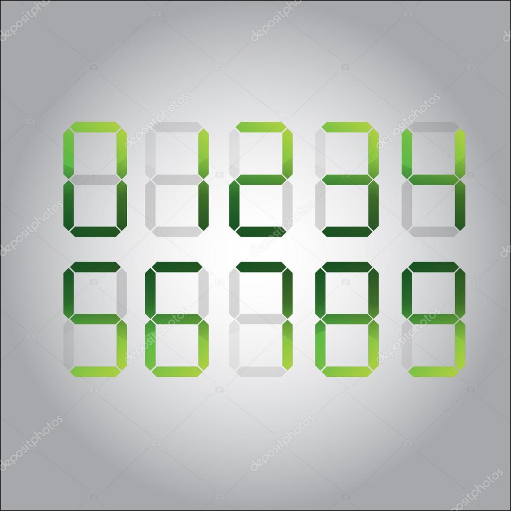 Vector number set Stock Vector Image by ©jacartoon #59583919