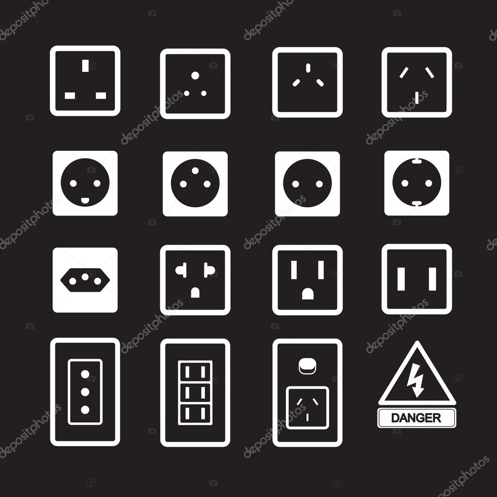 Electric outlet and plug icon Stock Vector Image by ©jacartoon #59594621