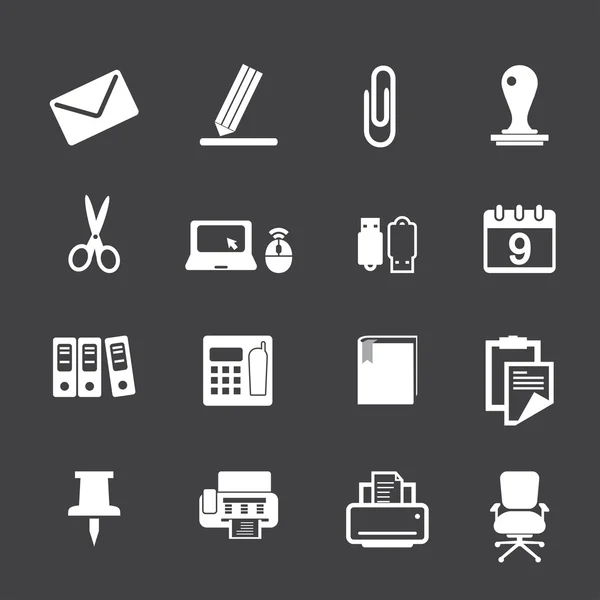 Office supplies icons set Stock Vector Image by ©jacartoon #59927479