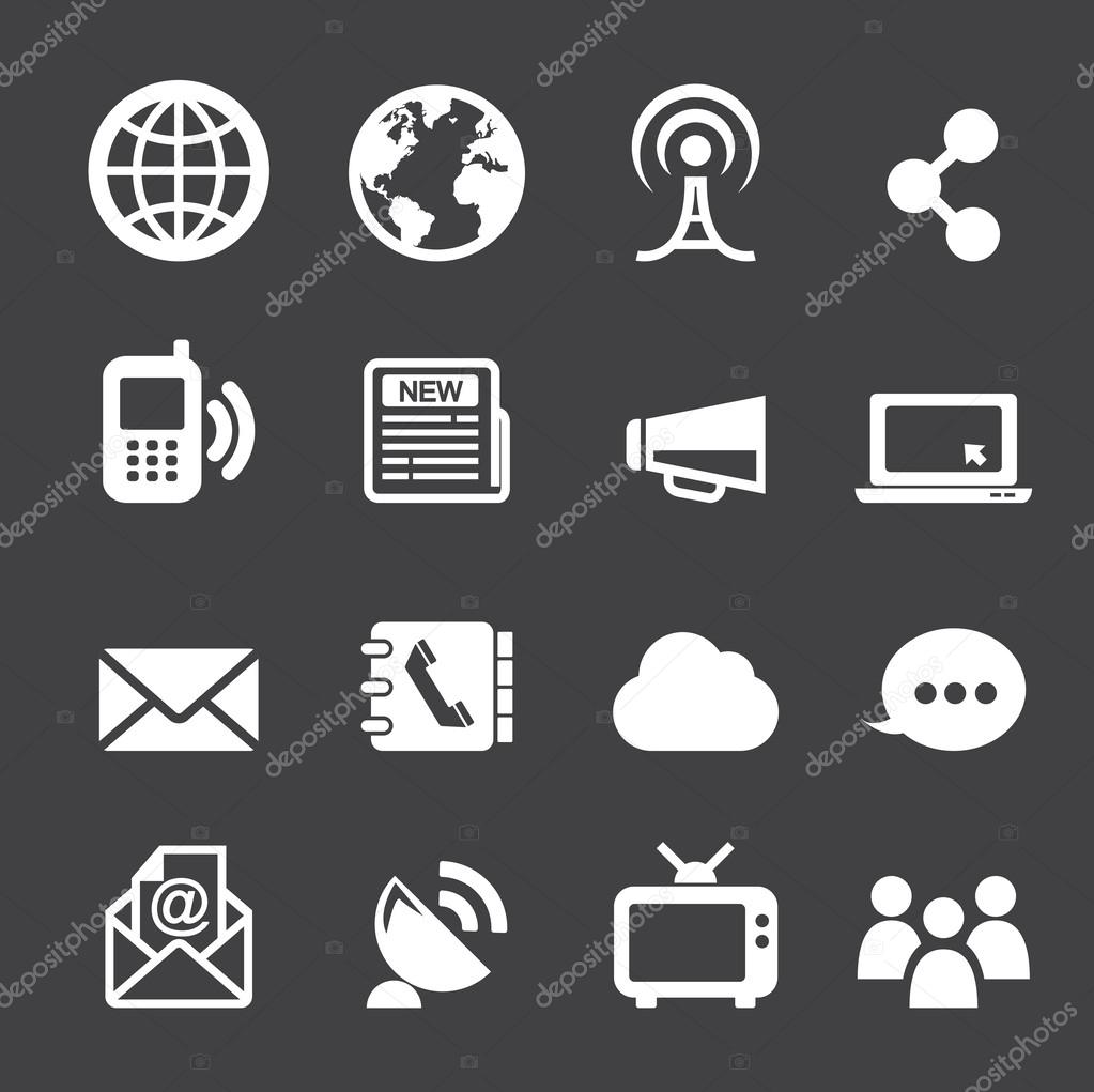 Communication icon Stock Vector by ©jacartoon 60290019