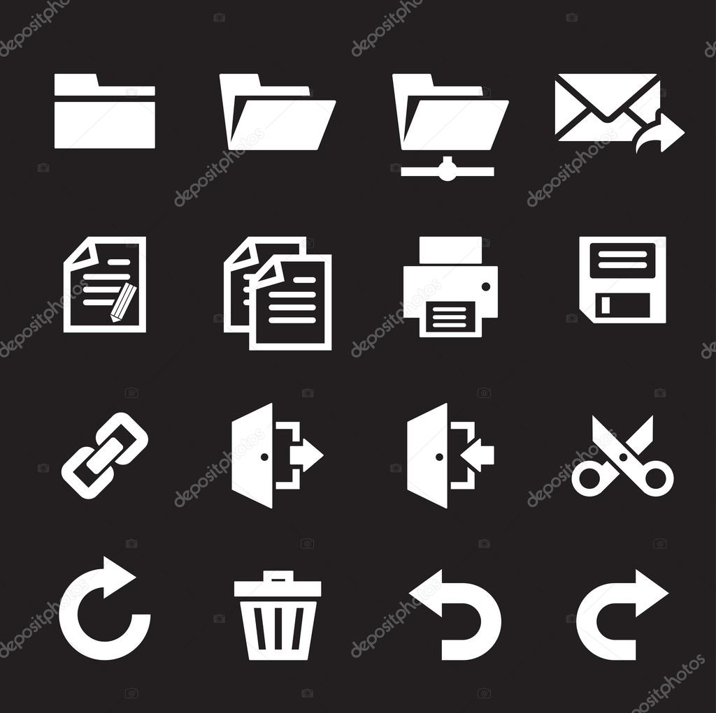 Application toolbar icons Stock Vector by ©jacartoon 60295129 Application toolbar icons Stock Vector by ©jacartoon 60295129