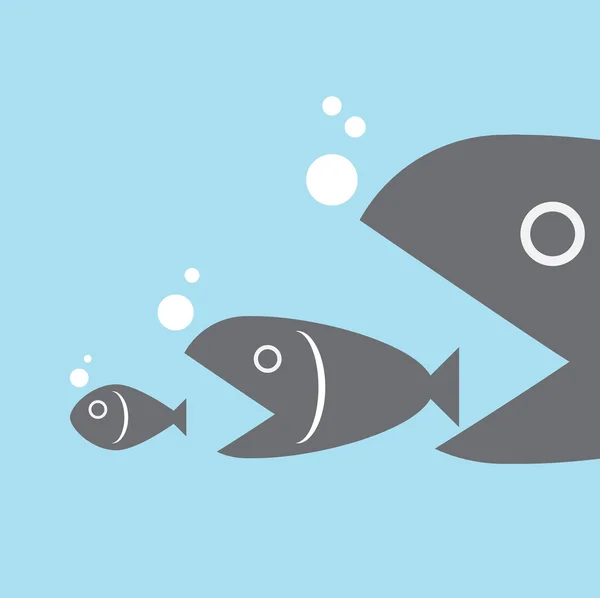 Big fish small fish Stock-Vektorbilder | Depositphotos
