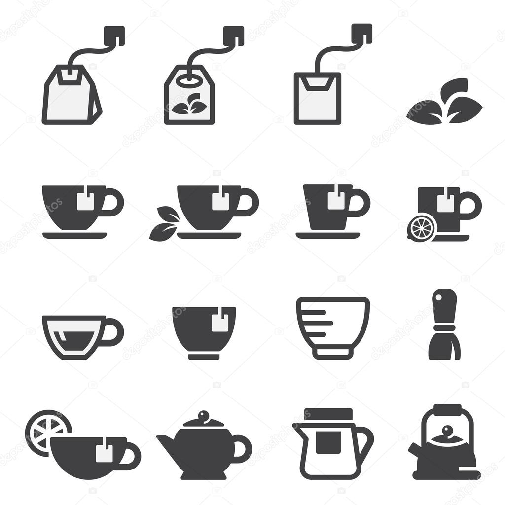 Tea icon set — Stock Vector © jacartoon #67483631