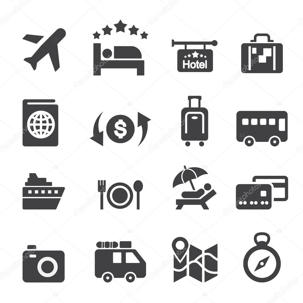 Travel icon set Stock Vector Image by ©jacartoon #68220201