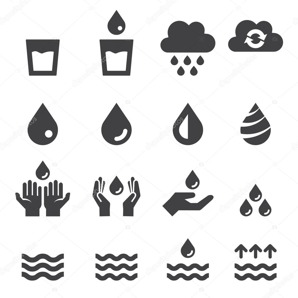 Water icon set Stock Vector Image by ©jacartoon #68848721