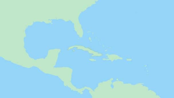 Map Cuba Pin Country Capital Cuba Map Neighboring Countries Green ⬇ ...