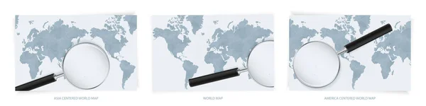 Blue Abstract World Maps Magnifying Glass Map Paraguay National Flag Stock Vector by ©boldg ...