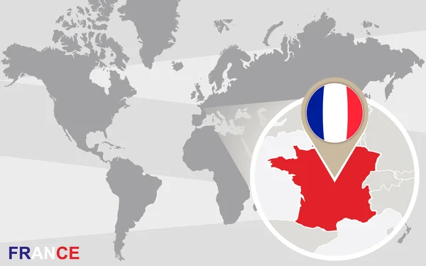 World map france Vector Art Stock Images | Depositphotos