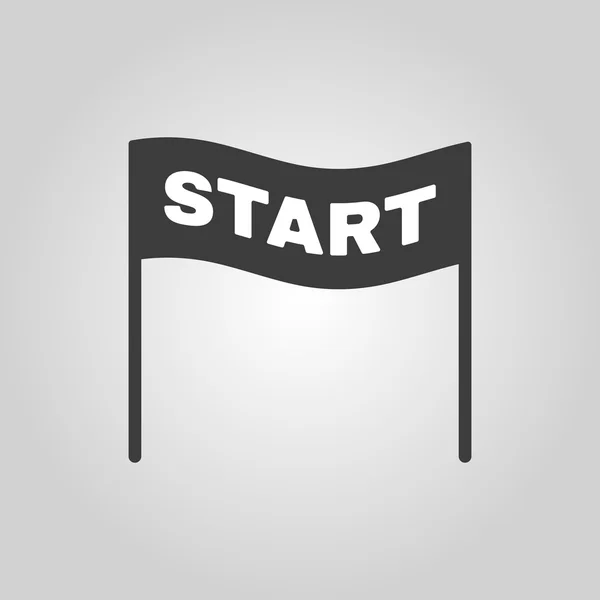 The start icon. Start symbol. Flat Stock Vector Image by ©Vladvm #71142729