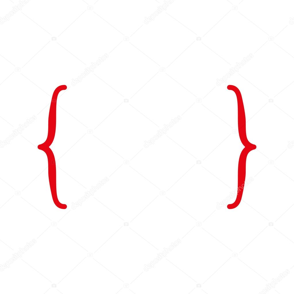 The curly Bracket icon. Quote symbol. Flat — Stock Vector © Vladvm ... The curly Bracket icon. Quote symbol. Flat — Stock Vector © Vladvm ...