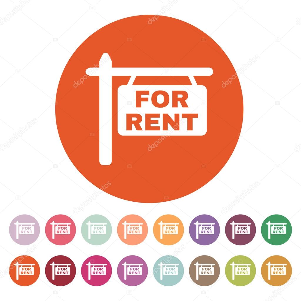 The for rent icon. Rent symbol. Flat Stock Vector Image by ©Vladvm ...