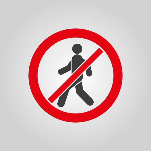 The no entry icon. Disallowed and danger, warning symbol. Flat Stock ...
