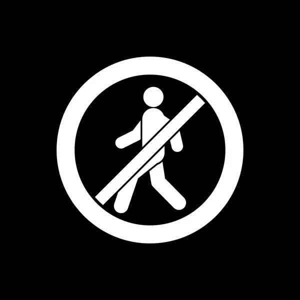 The no entry icon. Disallowed and danger, warning symbol. Flat Stock ...