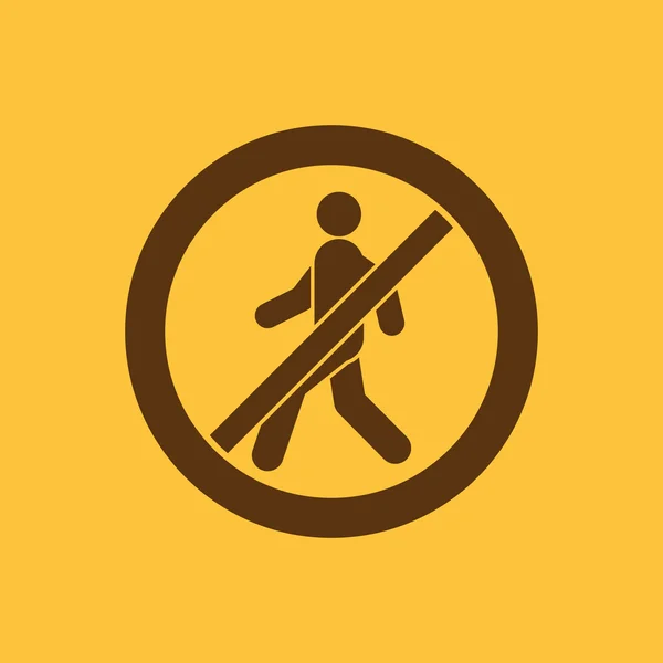 The no entry icon. Disallowed and danger, warning symbol. Flat Stock ...