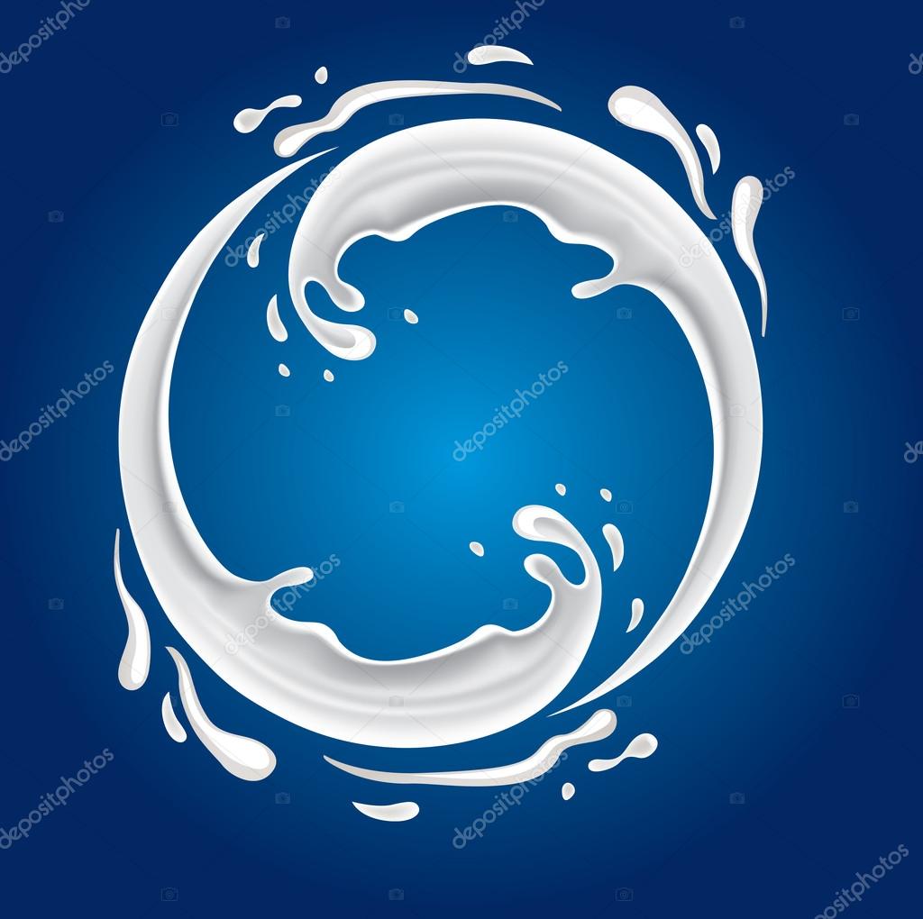 Milk circle splash on blue background Stock Vector by ©volod2943 59753535 Milk circle splash on blue background Stock Vector by ©volod2943 59753535