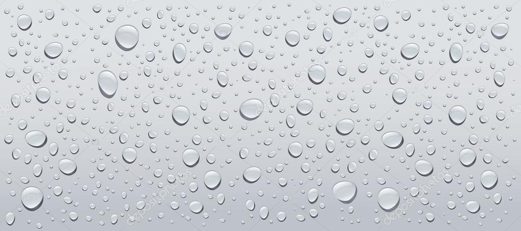 Gray water drops background Stock Vector by ©volod2943 65530305