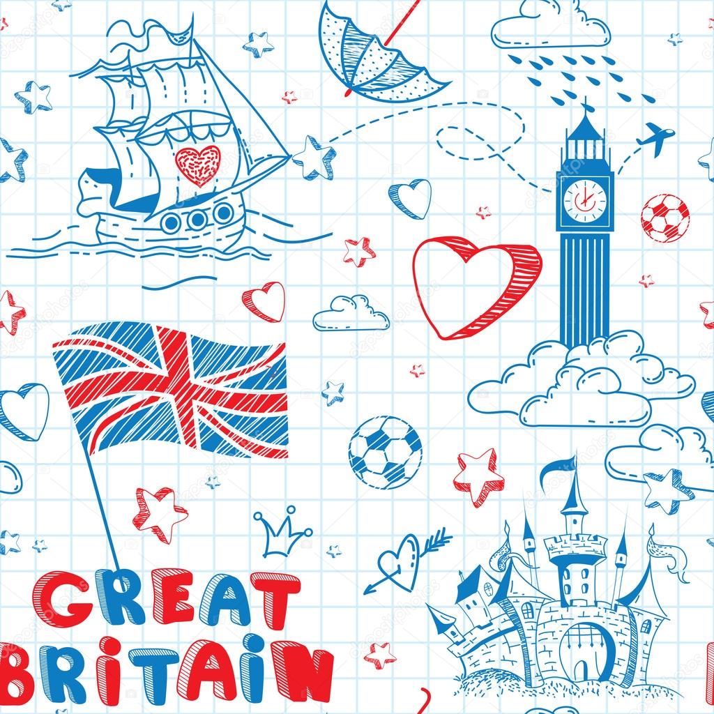 Cute British Flag Background