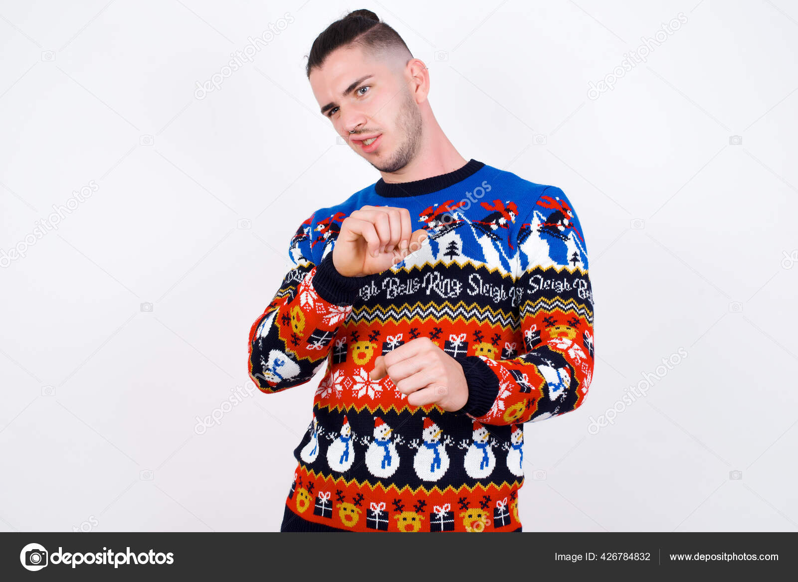 Ugh How Disgusting Displeased Model Has Dissatisfied Facial Expression ...