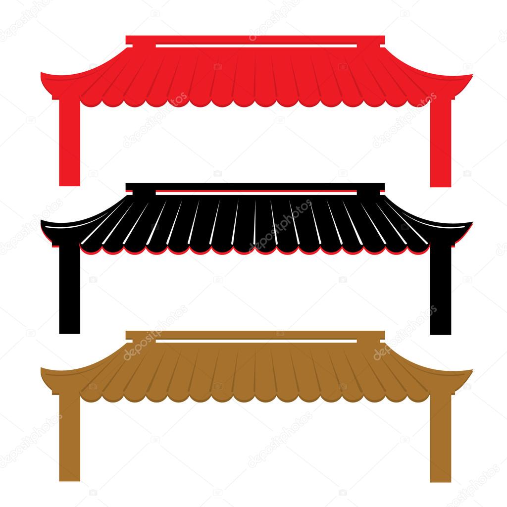 Techo tradicional China Vector Stock Vector by ©Ienjoyeverytime 71056617