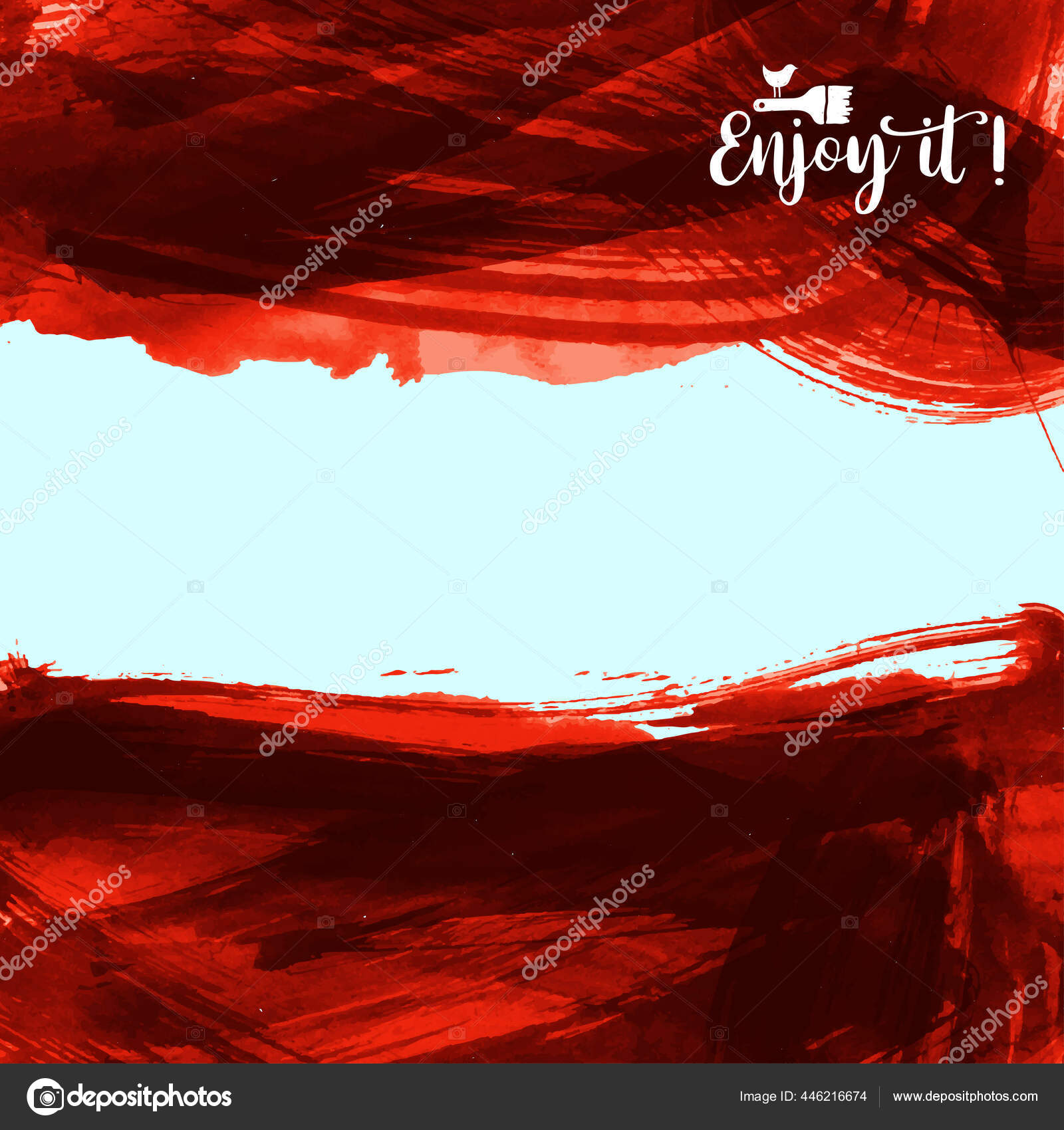 Abstract Colorful Brush Strokes Vector Illustration Stock Vector Image ...