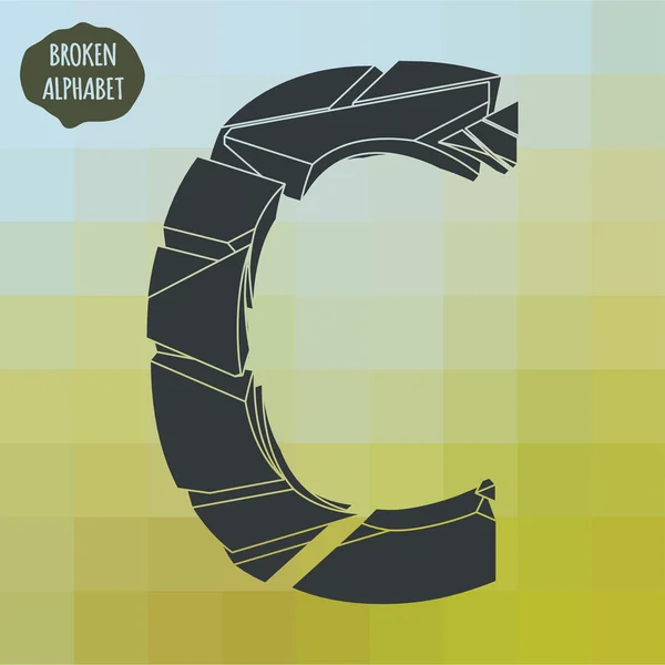 Broken alphabet Vector Art Stock Images | Depositphotos