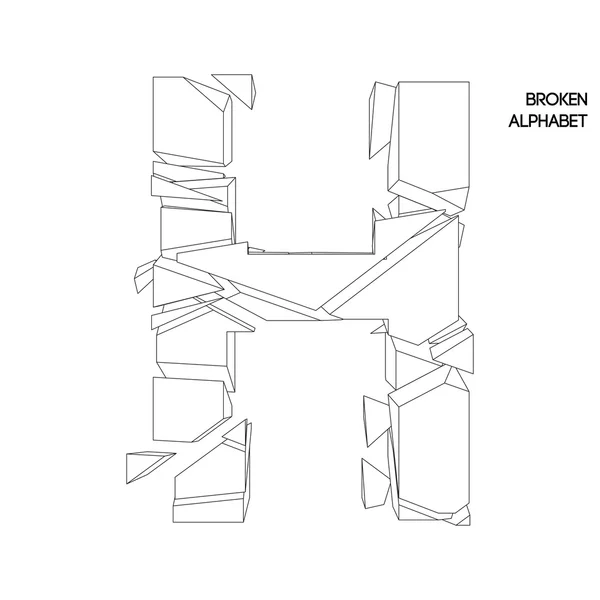 Ice font line alfabeto Vector Art Stock Images | Depositphotos