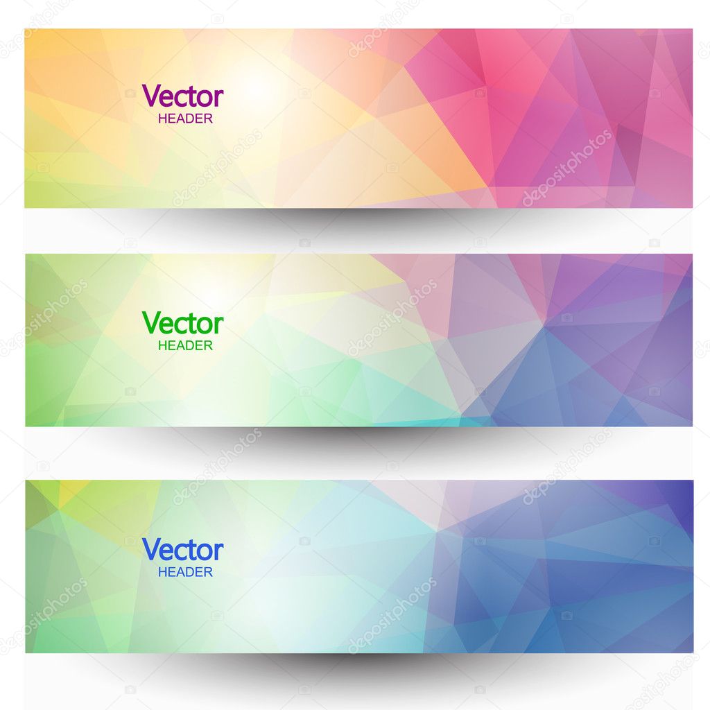 Abstract geometric banners set — Stock Photo © CyrilJumps #61132551