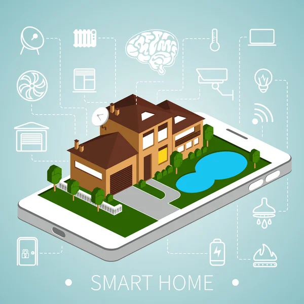 ᐈ Smart home graphics stock illustrations, Royalty Free smart home ...