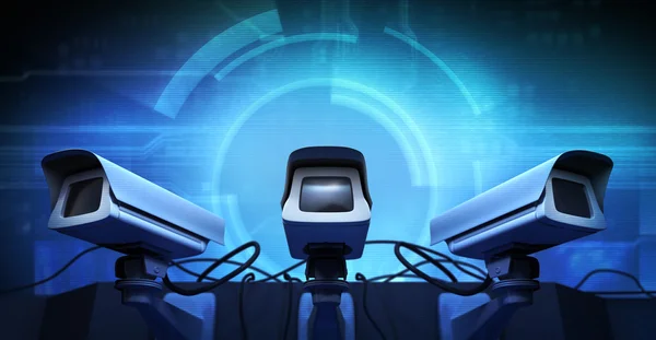 3D Security Cameras - Stock Image - Everypixel