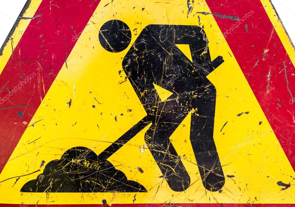 Men at work sign — Stock Photo © germanopoli #110033574