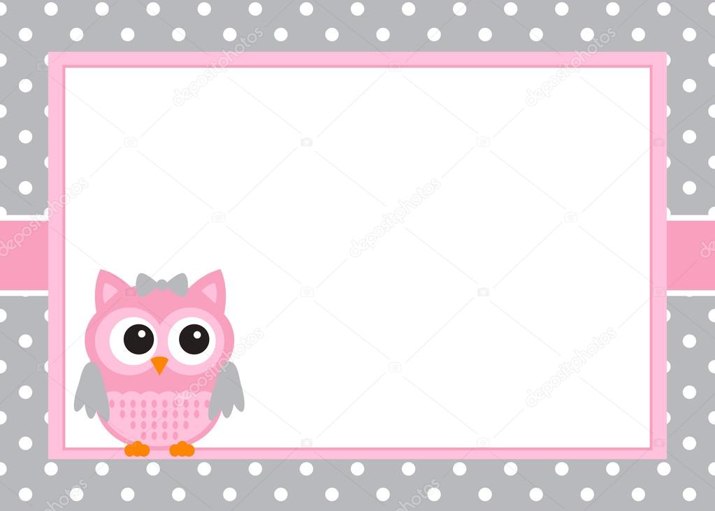 Baby Girl Owl Background
