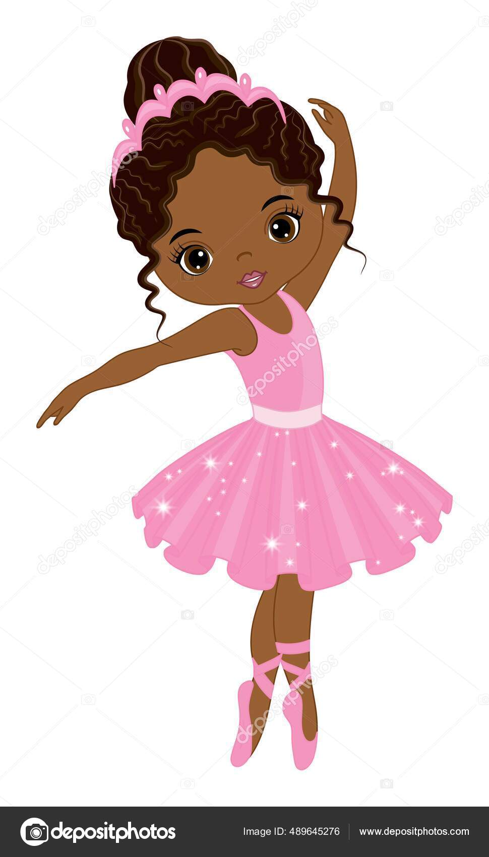 Vector African American Beautiful Ballerina Stock Vector by ©marlenes9 ...