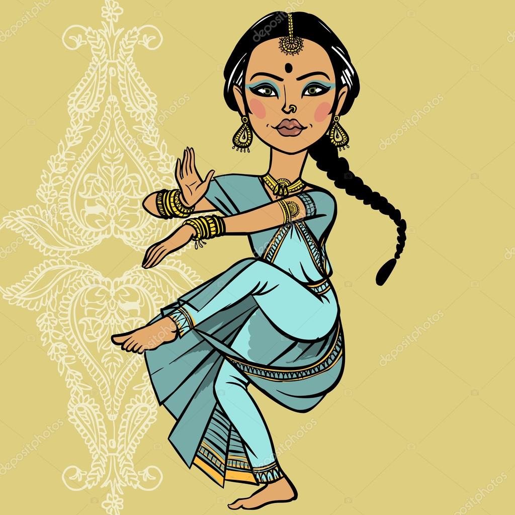Indian woman. vector illustration Stock Vector by ©museyushaya 76280643