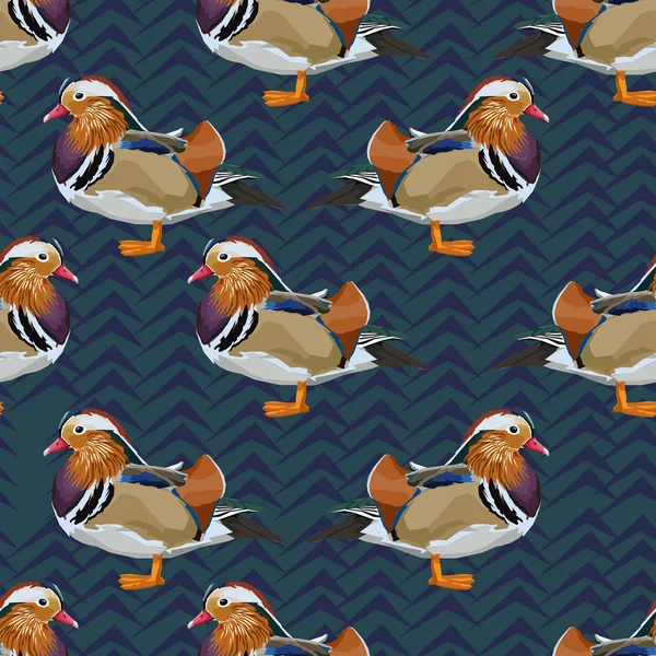 Ducks seamless pattern — Stock Vector © AlsouSh #123357136