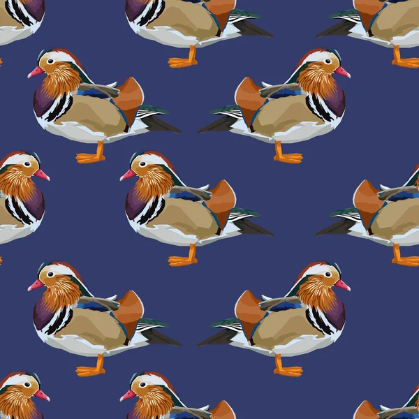 Ducks seamless pattern — Stock Vector © AlsouSh #123357136