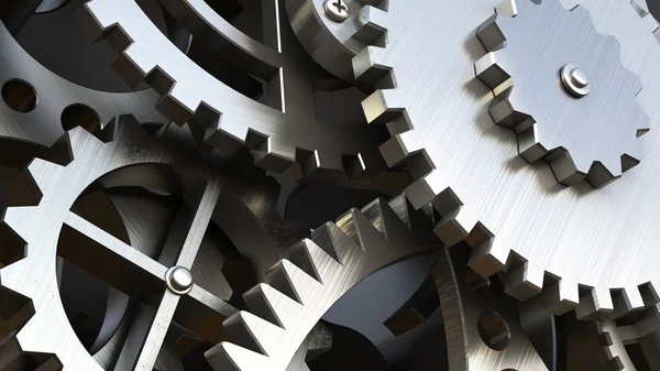 Close up clockwork mechanism or a machine inside. - Stock Image ...