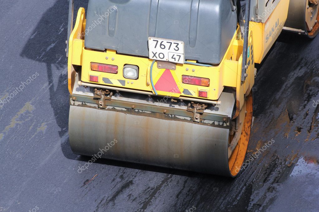 Road vehicle compacted asphalt. — Stock Editorial Photo © nikey #94204150