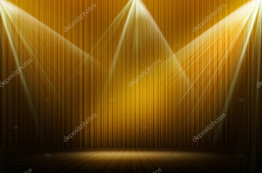 Gold stage light as background — Stock Photo © kwanchaidp #57559097