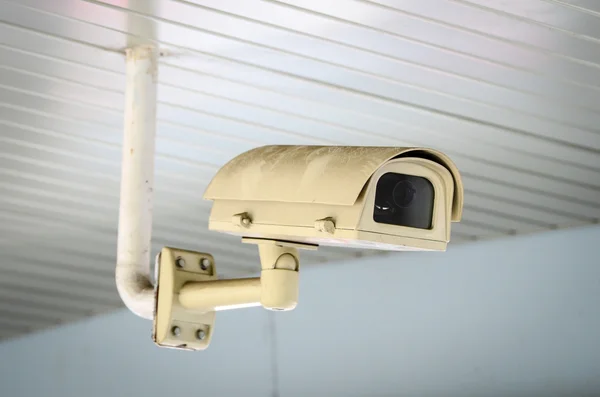 Surveillance Security Camera or CCTV covered by dust - Stock Image ...