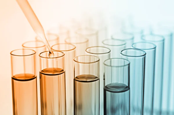 Science laboratory test tubes — Stock Photo © kwanchaidp #75223635
