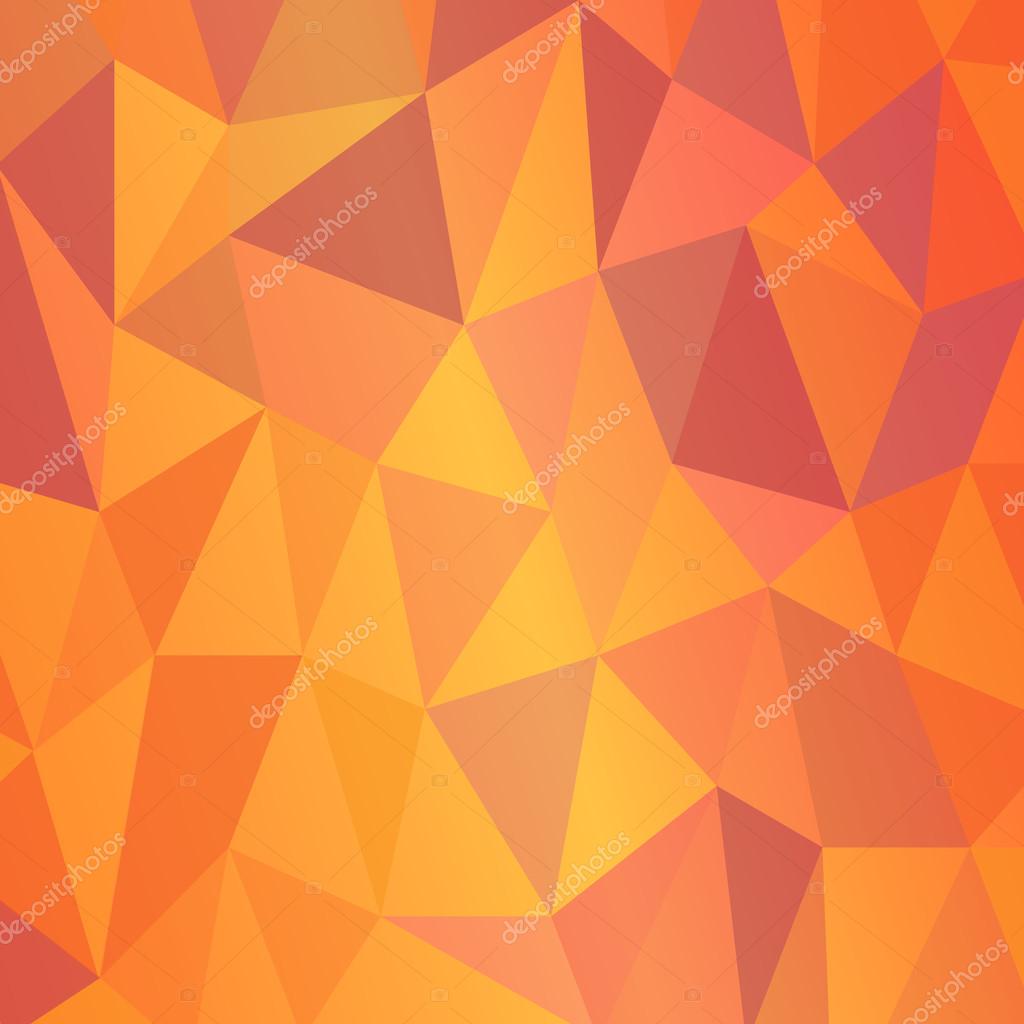 Orange poly abstract background. — Stock Vector © Atinatstock #106004894